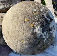 Limestone Ball (Stk No.3971) SOLD - Js Garden Antiques